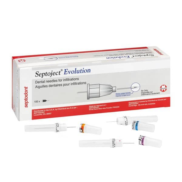 AGUJAS SEPTOJECT EVOLUTION 30G 09 0.3X0.9MM 100U | Suministros Dentales ...